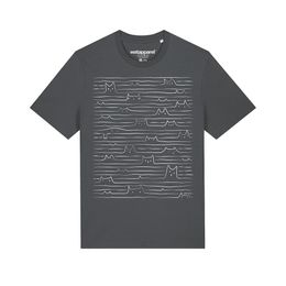 Watapparel Shirt 'Doodle Cats' male Grey size 5XL