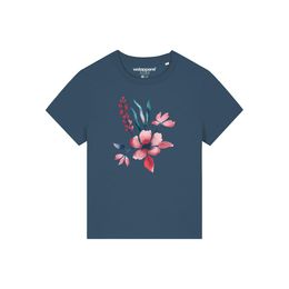 Watapparel Shirt 'Blume in Wasserfarbe 01' female Blue size XS