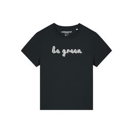 Watapparel Shirt 'Be green' Damen Größe L schwarz / weiß