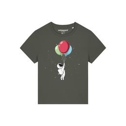 Watapparel Shirt ' Little Balloon Astronaut ' female Green size S