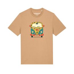 Watapparel Shirt ' Hippies Bus ' male Beige size M