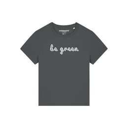 Watapparel Shirt 'Be green' female Grey size XL