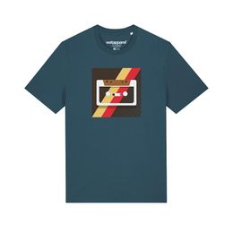 Watapparel T-Shirt 'Kassette' Herren Gr&ouml;&szlig;e 4XL gelb / petrol / rot / schwarz