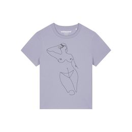 Watapparel Shirt 'Eine Frau' female Purple size M