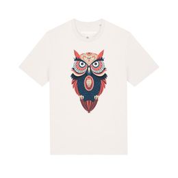 Watapparel Shirt 'Colorful Owl' male White size XS