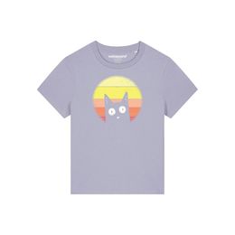 Watapparel Shirt ' Sunset Cat ' female Purple size XS