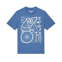 Watapparel Shirt ' Fahrradteile ' male Blue size L