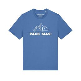 Watapparel T-Shirt ' Pack mas! ' Herren Gr&ouml;&szlig;e XXXL hellblau / mischfarben