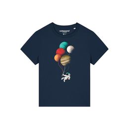 Watapparel Shirt 'Balloon Spaceman' female Blue size XXL