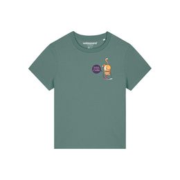 Watapparel Shirt ' Funny Cat ' female Green size M