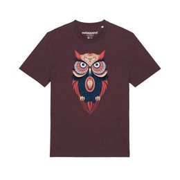 Watapparel Shirt 'Colorful Owl' male Red size XXXL
