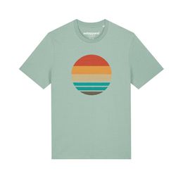 Watapparel Shirt 'Retro Sunset Ocean' male Green size XL