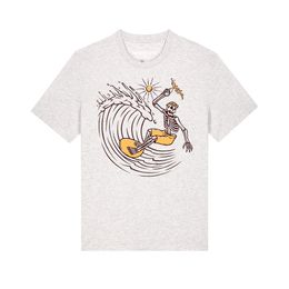 Watapparel Shirt ' Surfing for life ' male Grey size L
