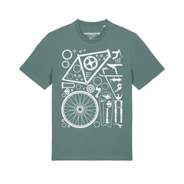 Watapparel Shirt ' Fahrradteile ' male Green size S