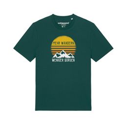 Watapparel Shirt ' Mehr Wandern ' male Green size XXL