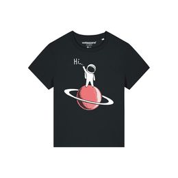 Watapparel Shirt 'Astronaut says Hi' Damen Gr&ouml;&szlig;e XL rot / schwarz / wei&szlig;