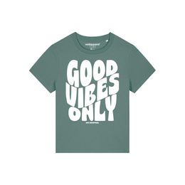 Watapparel Shirt 'Good vibes only' female Green size XS