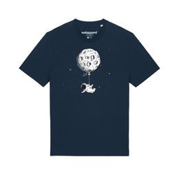 Watapparel Shirt 'Funny Spaceman' male Blue size M