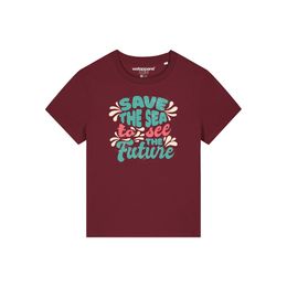 Watapparel Shirt 'Save the sea' female Red size M