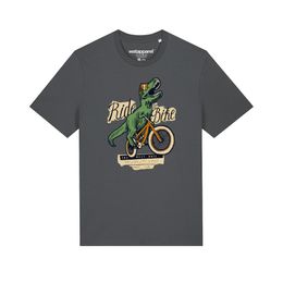 Watapparel Shirt 'T-Rex Fahrrad' male Grey size M