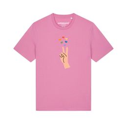 Watapparel T-Shirt 'Spread Love' Herren Gr&ouml;&szlig;e XXXL beige / gelb / rosa / rot