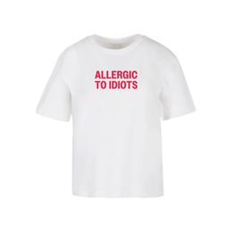 Miss Tee Shirt 'Allergic To Idiots' female White size L