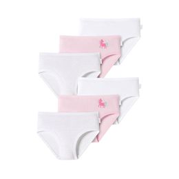 Schiesser Slip M&auml;dchen Gr&ouml;&szlig;e 104 t&uuml;rkis / rosa / wei&szlig;