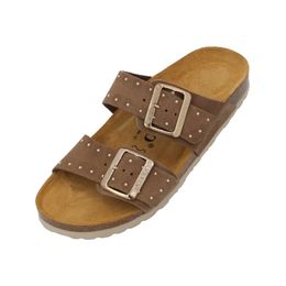 Palado by Sila Sahin Pantolette 'Samos Glint' Damen Größe 41 braun