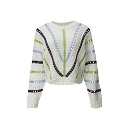 comma, comma casual identity Pullover Damen Größe M hellblau / hellgrün / schwarz / offwhite