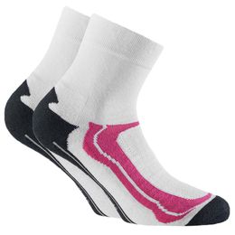 Rohner Basic Sportsocken Herren Größe 39/42 pink / schwarz / weiß