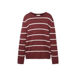 Tom Tailor Pullover Herren Größe M bordeaux / weiß