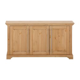 Kommode Home Affaire "Meliss" Sideboards Gr. B/H/T: 132 cm x 70 cm x 39 cm, beige (natur) aus massiver Kiefer, FSC 3-türig, Breite 132 cm