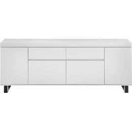 Sideboard MCA furniture "AUSTIN Sideboard" Sideboards Gr. B/H/T: 191 cm x 74 cm x 40 cm, weiß (modern white) Türen mit Dämpfung