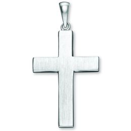 Kette mit Anhänger ONE ELEMENT "Kreuz aus 925 Silber" Halsketten Gr. Silber 925 (Sterlingsilber), silberfarben (silber) Damen Schmuckset - Set mit verstellbarer Halskette