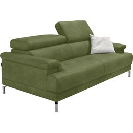 2,5-Sitzer Egoitaliano "Soul, Design und Sitzkomfort auf hohem Niveau, tolle Details", gr&uuml;n (kiwi), B:200cm H:76cm T:106cm, Sofas, inkl. Kopfteilverstellung f&uuml;r noch mehr Komfort, Designfu&szlig;