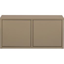 Stauraumschrank Woood "Turner" Schränke Gr. B/H/T: 80cm x 39cm x 44cm, braun (schlamm) H 39 cm x B 80 T 44