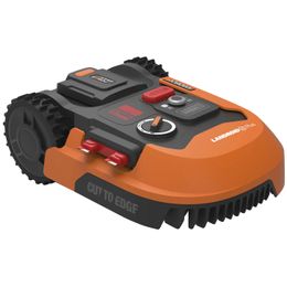 Rasenmähroboter WORX "Landroid M700 Plus" orange (baumarkt) 700m², 20V4Ah, 18cm30-60mm, WiFiBluetooth, Cut to edge, PowerShare