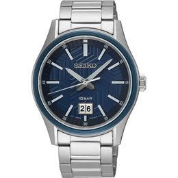 Quarzuhr Seiko Armbanduhren silberfarben Damen Armbanduhr, Damenuhr, Herrenuhr, Saphirglas, Datum