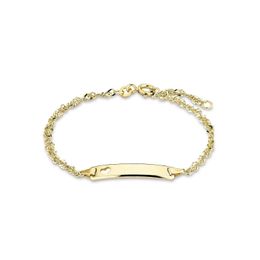 Goldarmband Amor "Herz, 2023800" Armbänder Gr. Gelbgold 375, goldfarben (gelbgoldfarben) Damen Made in Germany