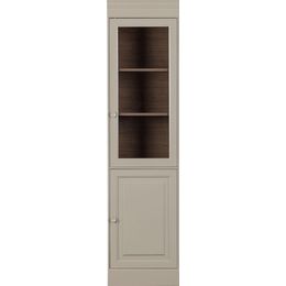 Vitrine Woood "Vitrine" Schränke Gr. B/H/T: 54 cm x 215 cm x 40 cm, beige H 215 cm x B 54 T 40