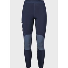 Schöffel Outdoorhose SCHÖFFEL "Tights Tristkopf L", Damen, Gr. 40, Normalgrößen, blau (8820, blau), Oberstoff : 85% Nylon 15% Elasthan, sportlich, Hosen