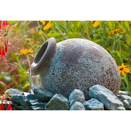 Gartenbrunnen Ubbink "Orange", grau, Terrakotta, Wasserspiele