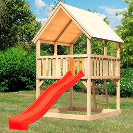 Spielturm Konifera "Lenie" Spieltürme beige (natur) Kinder BxTxH: 200x200x345 cm