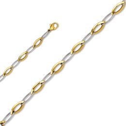 Goldarmband ONE ELEMENT "Armband aus 333 Gelbgold 19 cm" Armbänder Gr. 19, Gelbgold 333, silberfarben (silber) Damen Gold Schmuck