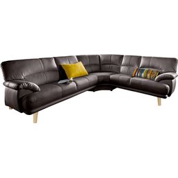 Polsterecke Trendmanufaktur "Cecilia, italienisches Designsprache, modern und komfortabel, L-Form", braun, B:280cm H:87cm T:240cm, Sofas, toller Sitzkomfort und bequeme Armlehnen