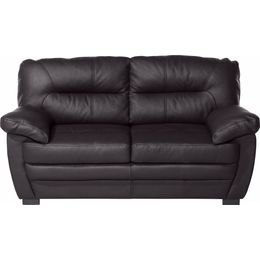 2-Sitzer COTTA "Royale", braun (espresso), B:160cm H:86cm T:90cm, NaturLEDER (echtes Rindsleder);Kunstleder SOFTLUX;Luxus-Kunstleder;Luxus-Microfaser (100% Polyester), Sofas