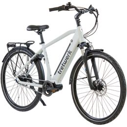 E-Bike Tretwerk "Sonic Nexus" E-Bikes Gr. 50 cm, 28 Zoll (71,12 cm), weiß Pedelec, Elektrofahrrad für Damen u. Herren, Trekkingrad