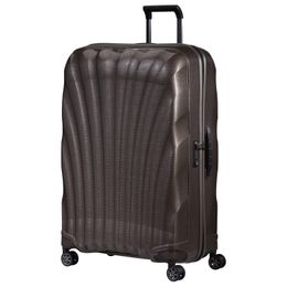 Hartschalen-Trolley Samsonite "C-LITE 81" Gr. -, braun (walnut) Koffer Reisekoffer Großer Aufgabegepäck Made in Europe