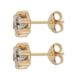 Paar Ohrstecker Lady Ohrringe goldfarben (gelbgold 375) Damen