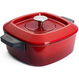 Kasserolle Woll "Iron" Töpfe Gr. 4,1 l + Höhe 9,5cm, rot 24x24 cm, Induktion